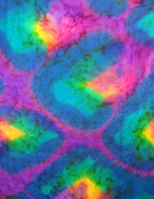 Pure Silk Shawls hand painted in the colours of Australian Opals