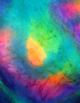 Pure Silk Shawls hand painted in the colours of Australian Opals